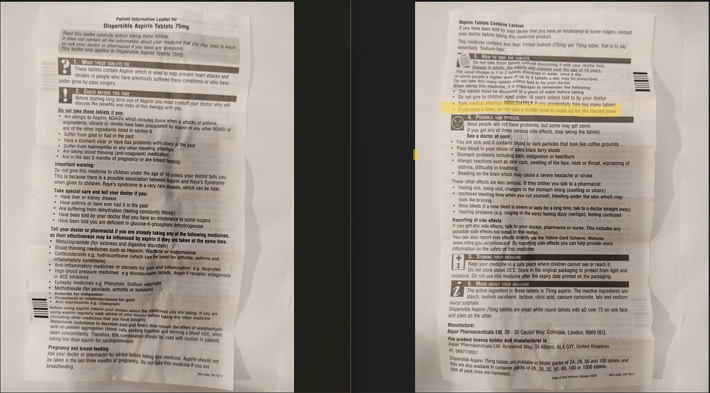 Taking Medication - Read Manufacturer's Leaflet - Life after stroke ...